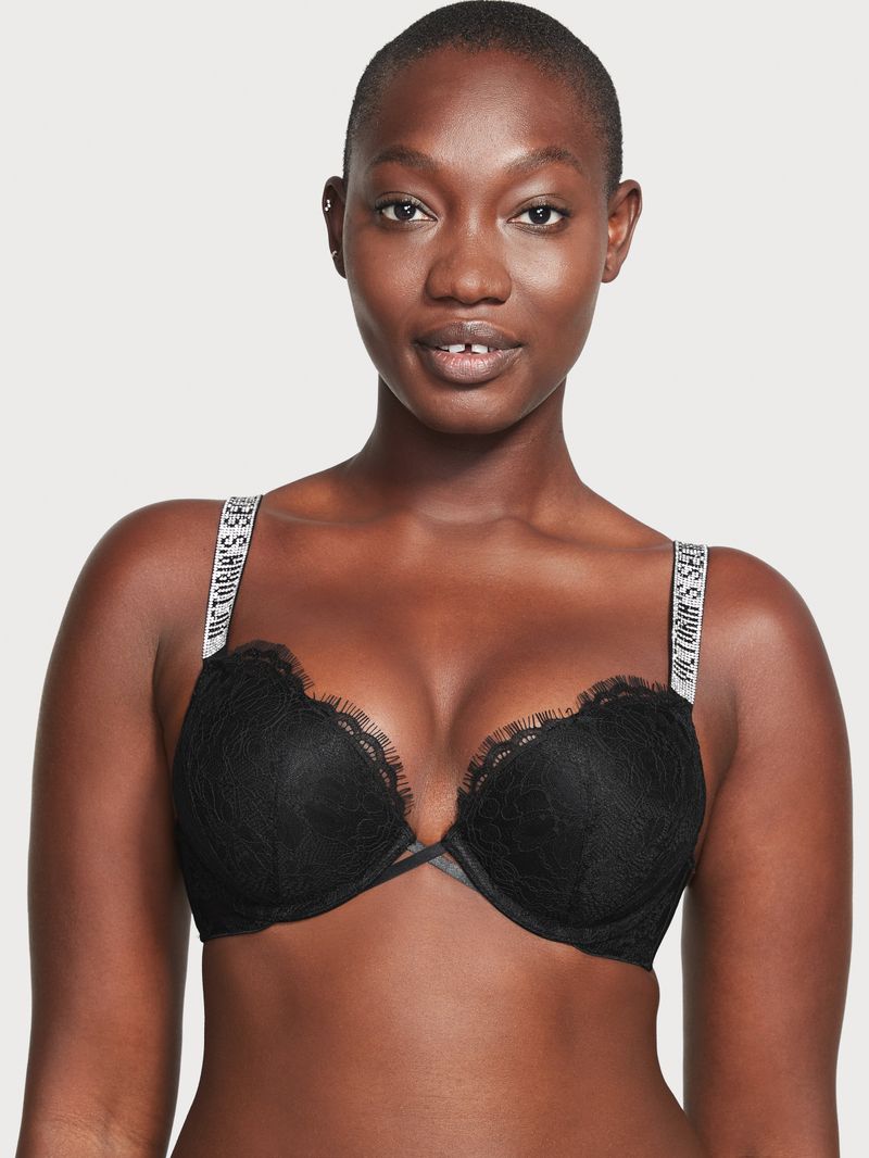 Bra Push Up De Encaje Shine Strap Bombshell Agrega 2 Copas Push Up