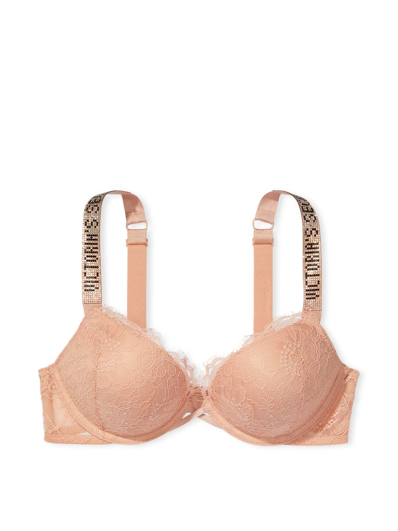 Bra Push Up De Encaje Shine Strap Bombshell Agrega 2 Copas Push Up