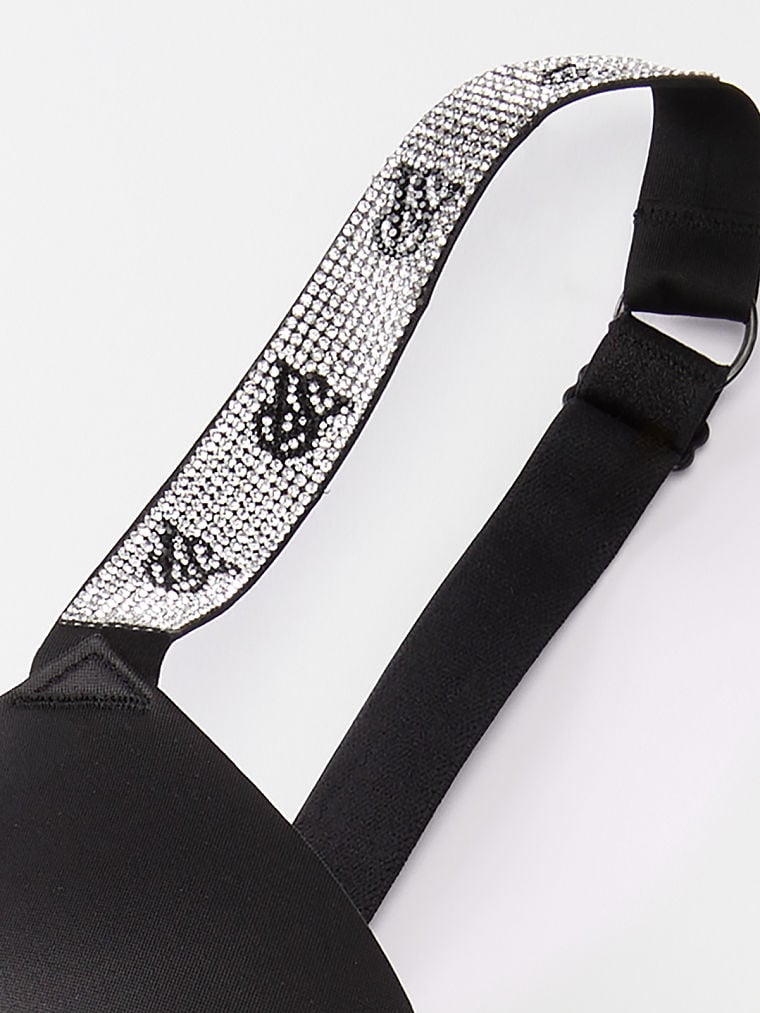 Bra Push Up De Encaje Con Tirantes Brillantes Push Up Victorias