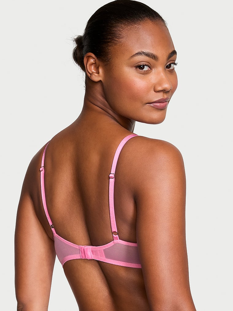 Bra Balconette Wicked Sin Forro Con Bordado Floral Boho Relleno
