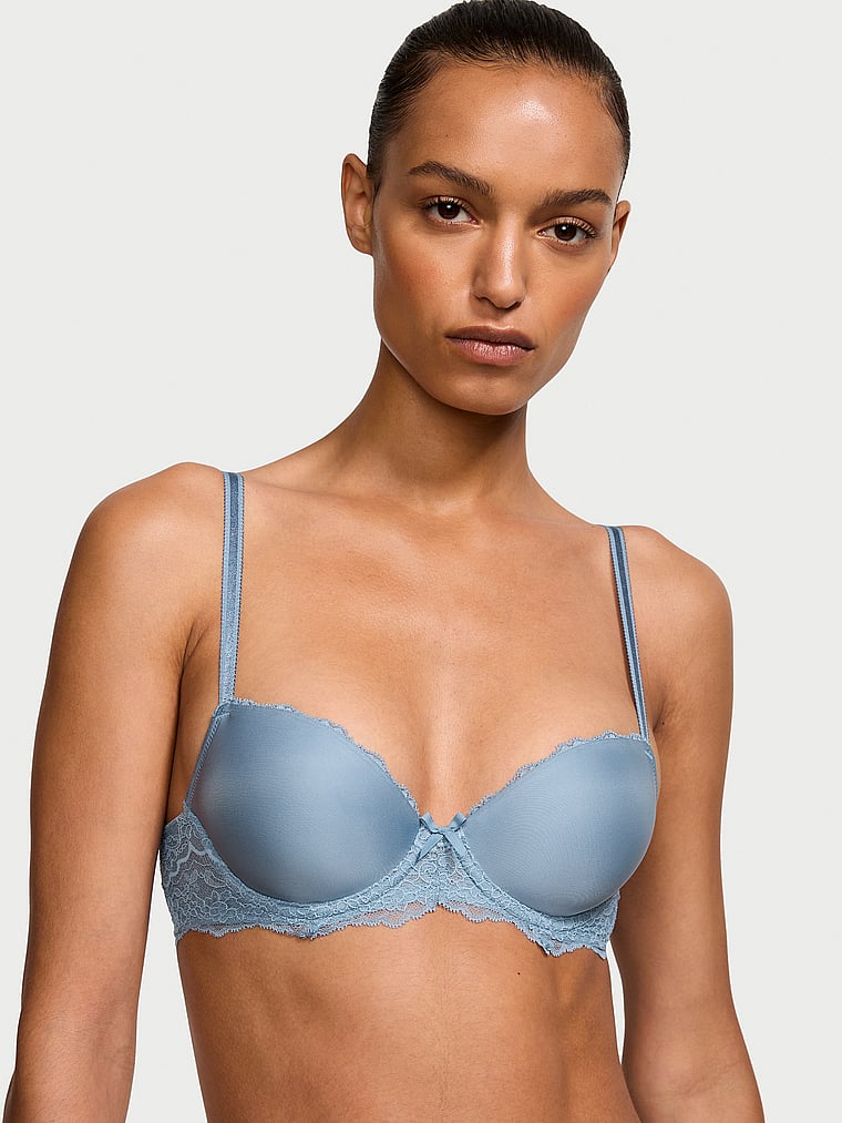 Bra Demi Ligeramente Forrado De Encaje Liso Relleno Ligero Victoria
