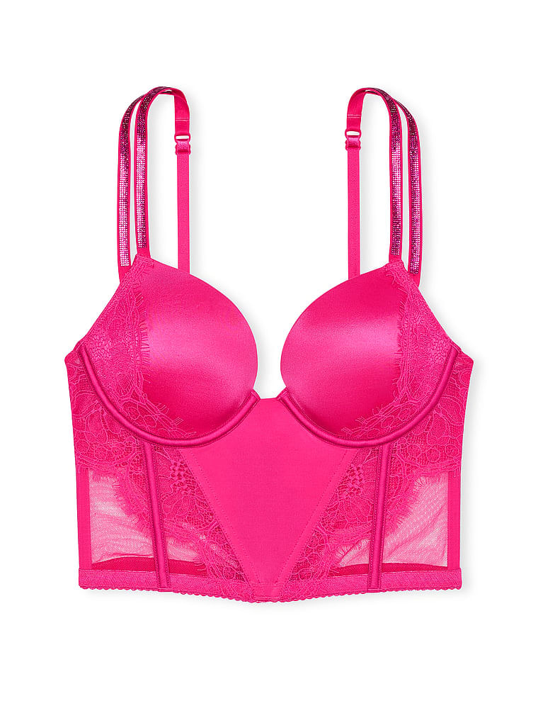 Top Push Up Estilo Corsé Con Shine Strap Corset Victorias Secret