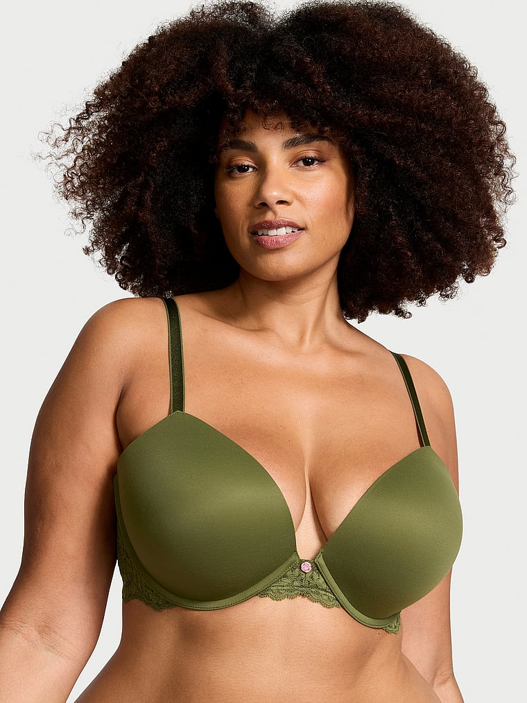 Bra Push Up De Encaje Liso Push Up Victorias Secret Tienda En