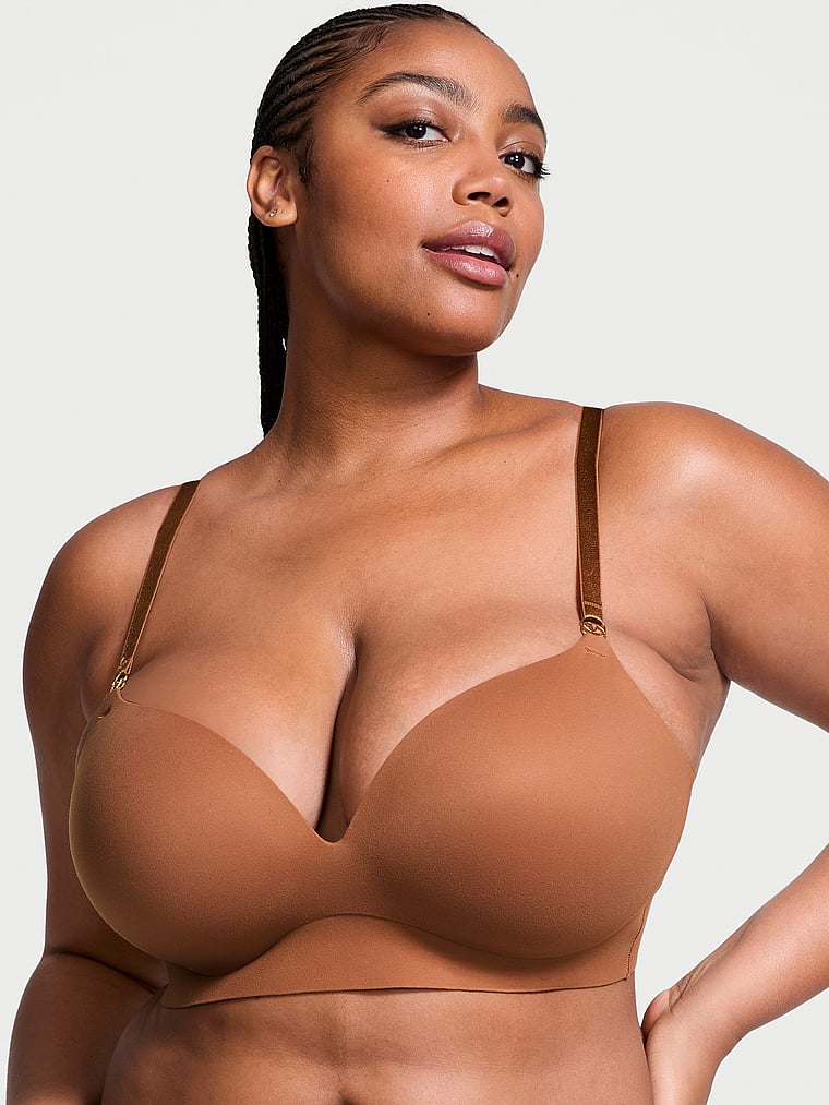 Bra Push Up Escotado Liso Y Sin Varillas Bra Sin Varilla Victorias
