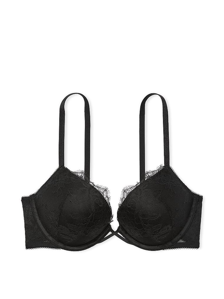 Bra Push Up De Encaje Con Rosas Bombshell Agrega 2 Copas Push Up