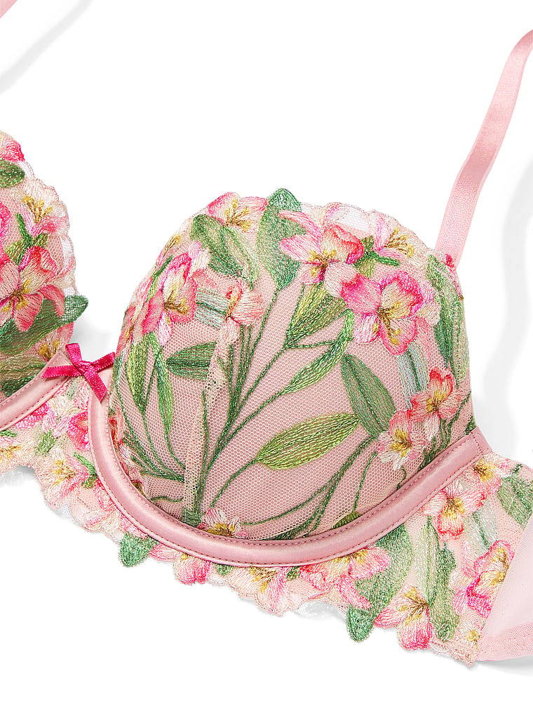 Bra Push Up Con Bordado De Lirios Push Up Victorias Secret Tienda