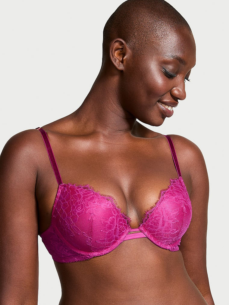Bra Push Up De Encaje Con Rosas Push Up Victorias Secret Tienda En