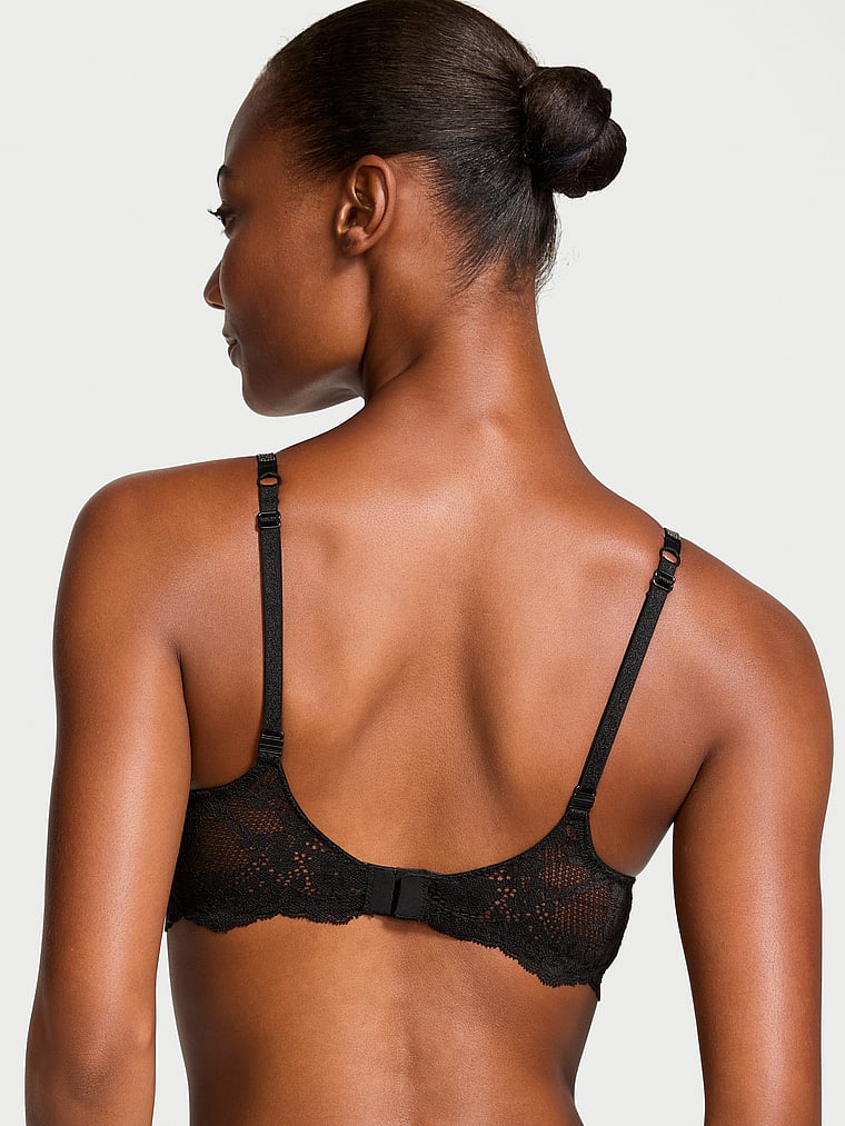 Bra Push Up De Encaje Con Tirantes Brillantes Push Up Victorias