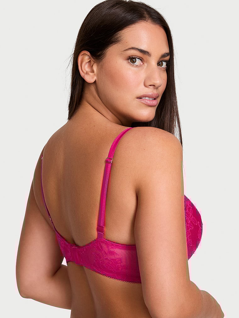 Bra Push Up De Encaje De Rosas Push Up Victorias Secret Tienda En