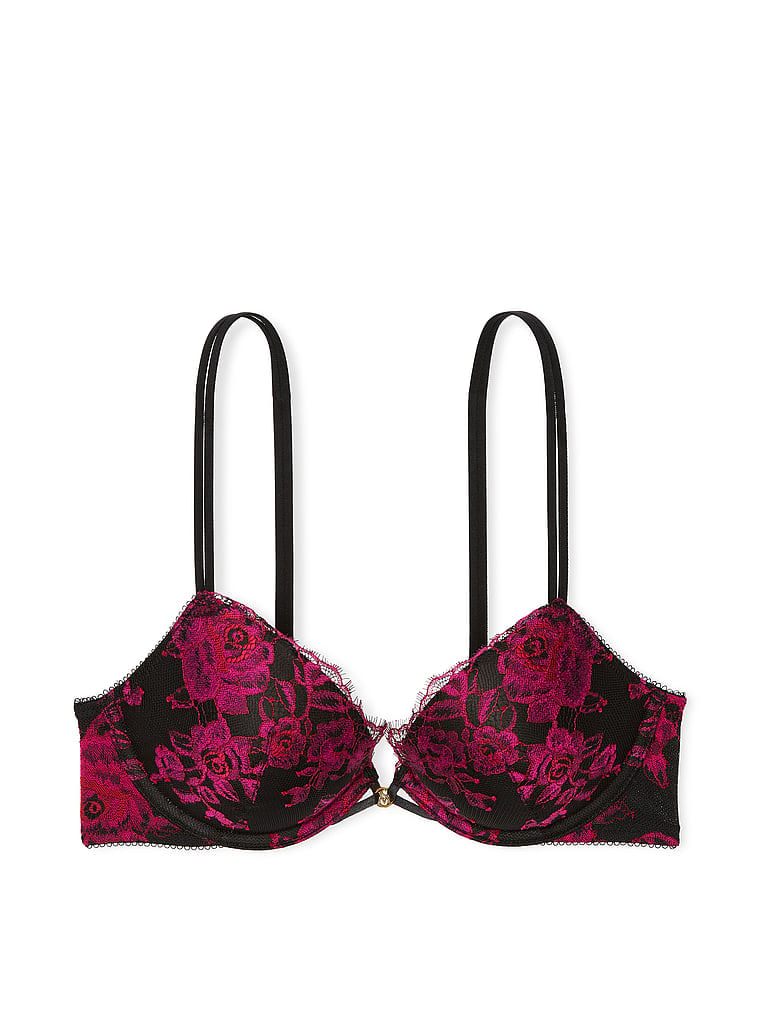 Bra Push Up De Encaje De Rosas Push Up Victorias Secret Tienda En
